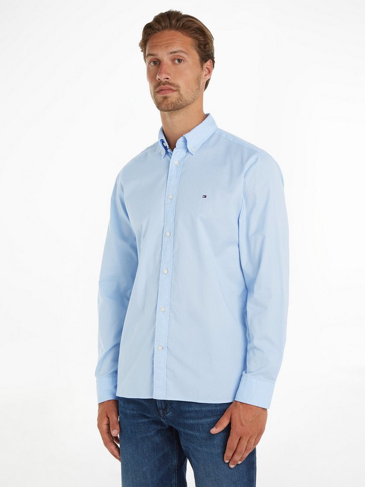 Tommy Hilfiger Langarmhemd Flex Poplin Rf Shirt Mit Tommy Hilfiger